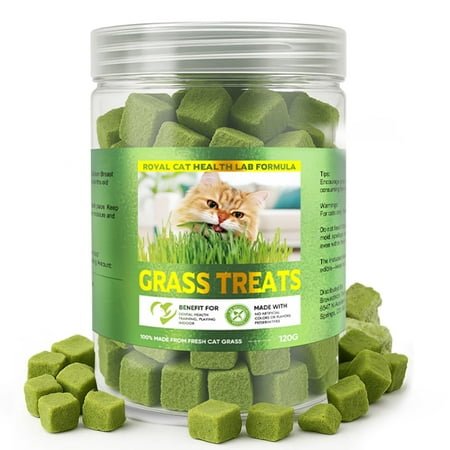 Cat Grass Treats, Cat Treats for Teeth Cleaning and Hairball Removal ...